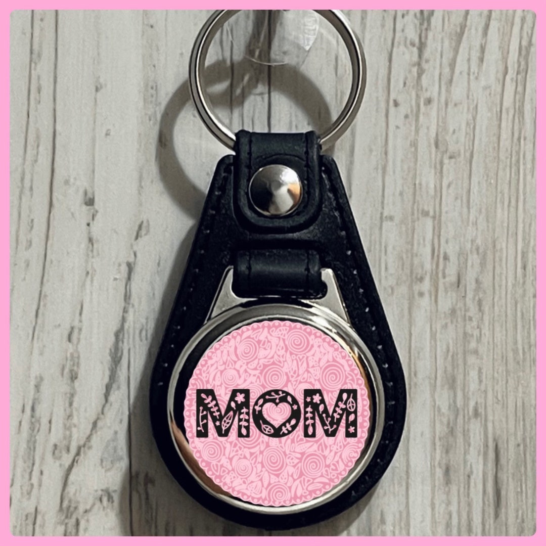 Mom Single Sided Round Keychain Mom Mothers Day Keyring Gift - Etsy.de