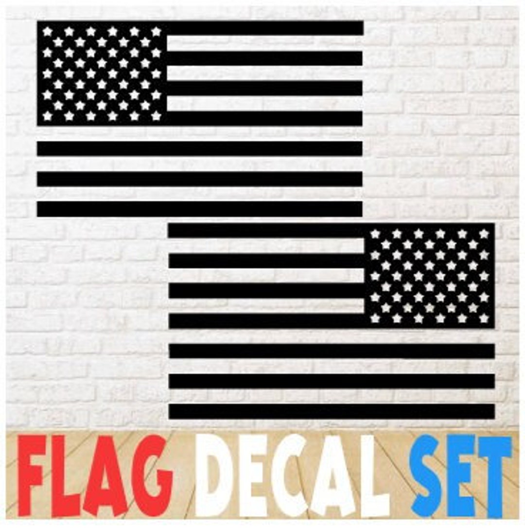 Fender Flag Decal United States of America Flag Vinyl Decal Military ...