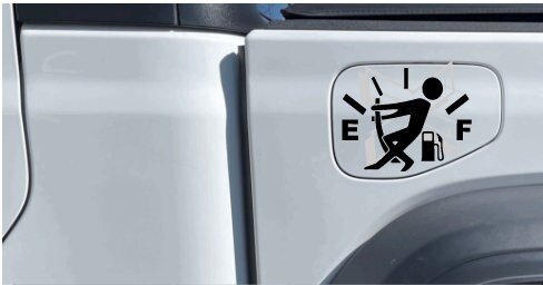 Funny Decal Gas Fuel Gauge Fuel Level Female Stick Figure Male - Etsy