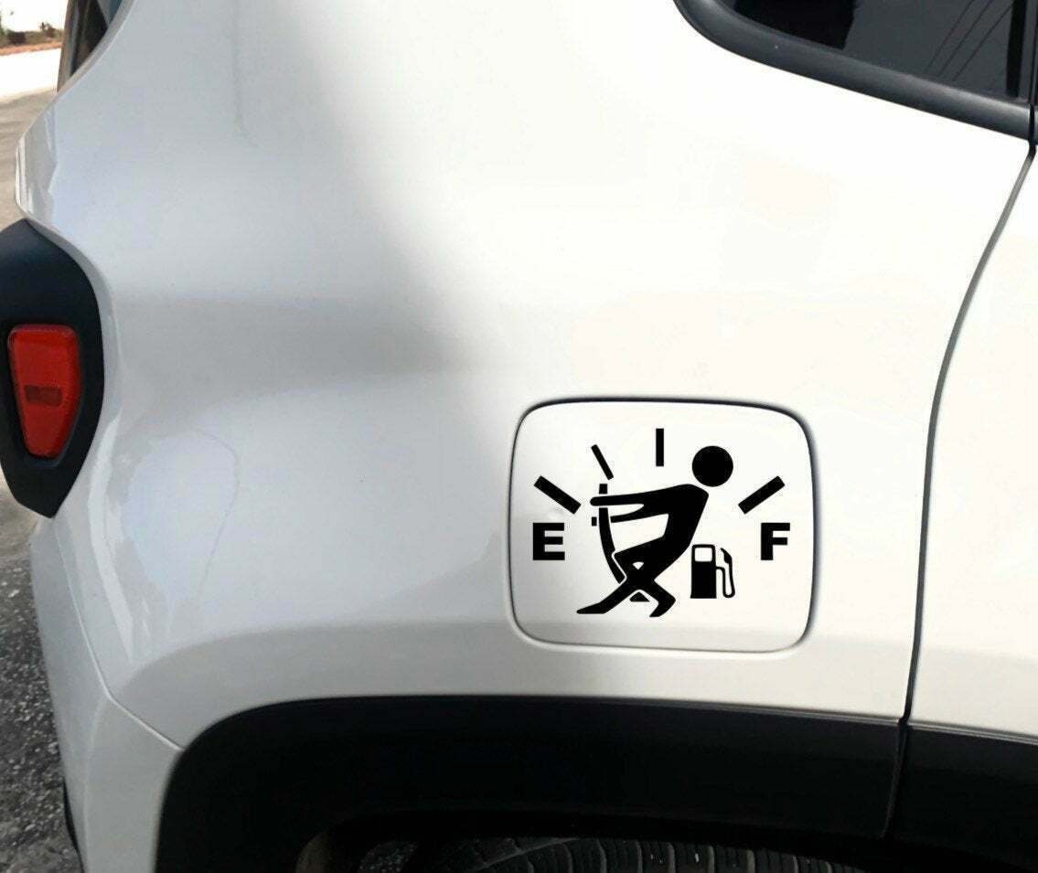 Funny Decal Gas Fuel Gauge Fuel Level Female Stick Figure Male - Etsy
