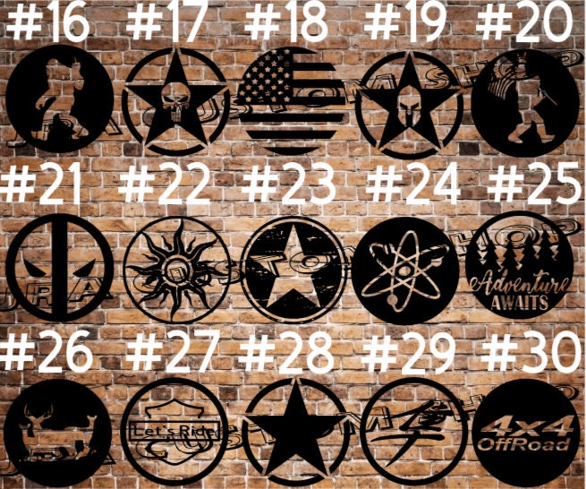 Vent Decal Set Mix & Match 6 Custom Ac Heat Vent Decals 45 Design ...