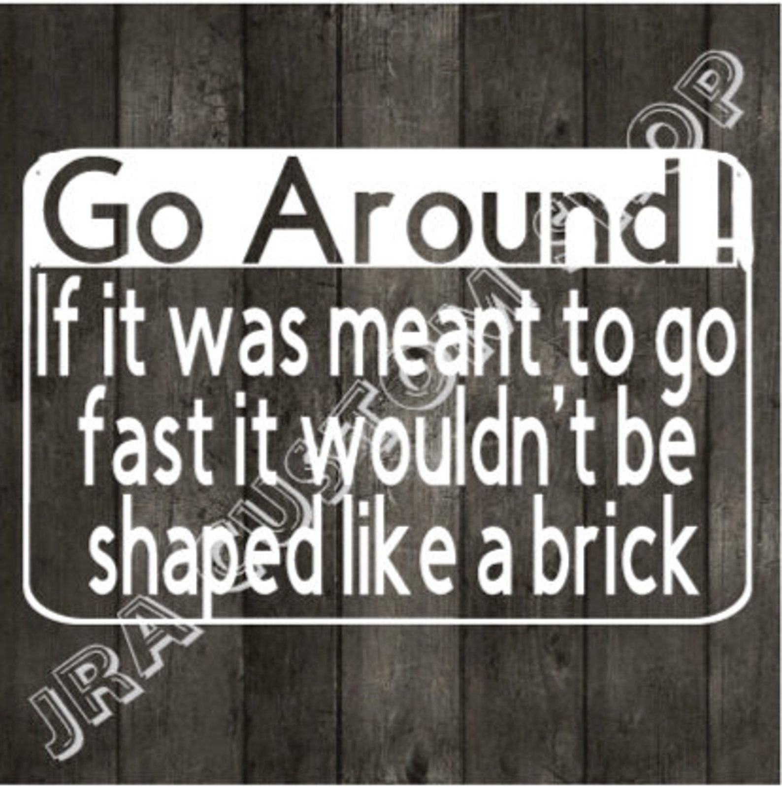 Go Around Decal Funny Vinyl Decal Car Truck Van SUV Mug - Etsy