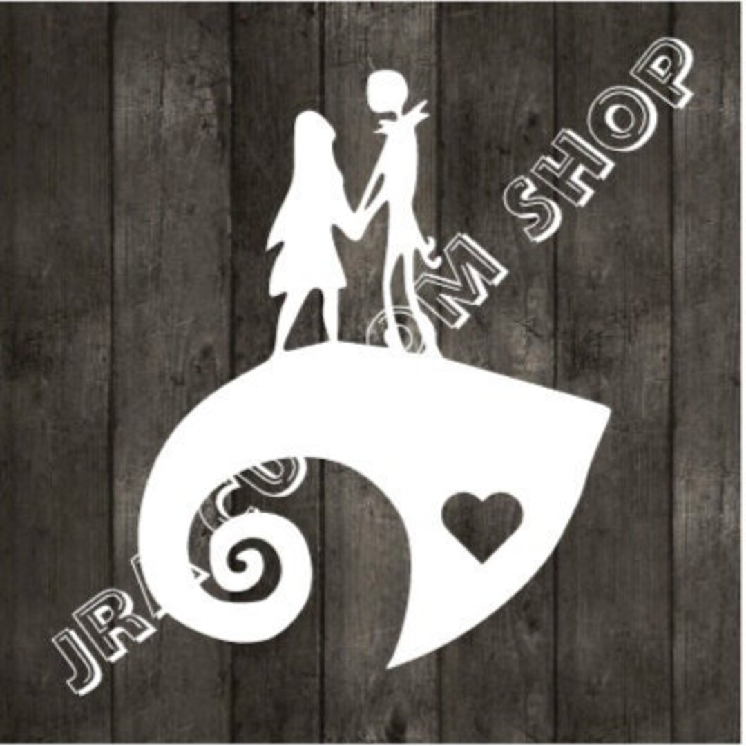 Vinyl Decal NMBC Jack & Sally Decalcar Truck Van SUV Mug Sticker Gift ...
