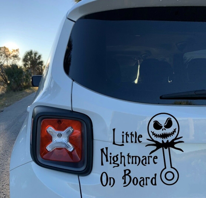 Vinyl Decal Little Nightmare on Board NMBC Style Decal Car - Etsy