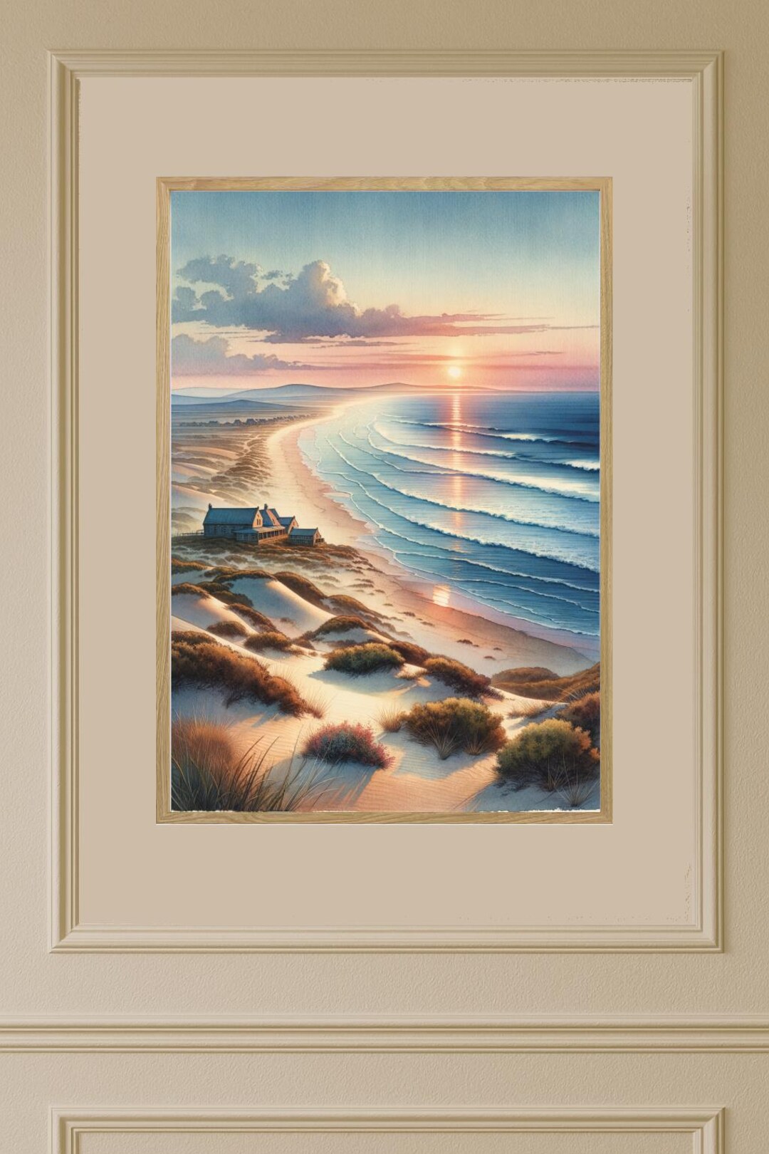 Watercolor Paternoster Beach Poster Print - Travel Wall Art From ...