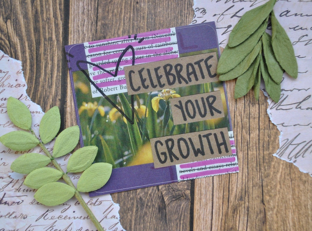 Celebrate Your Growth, 3" Sticker, Square Sticker, Matte Sticker ...