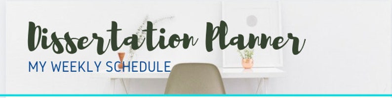 Dissertation Planner - Etsy