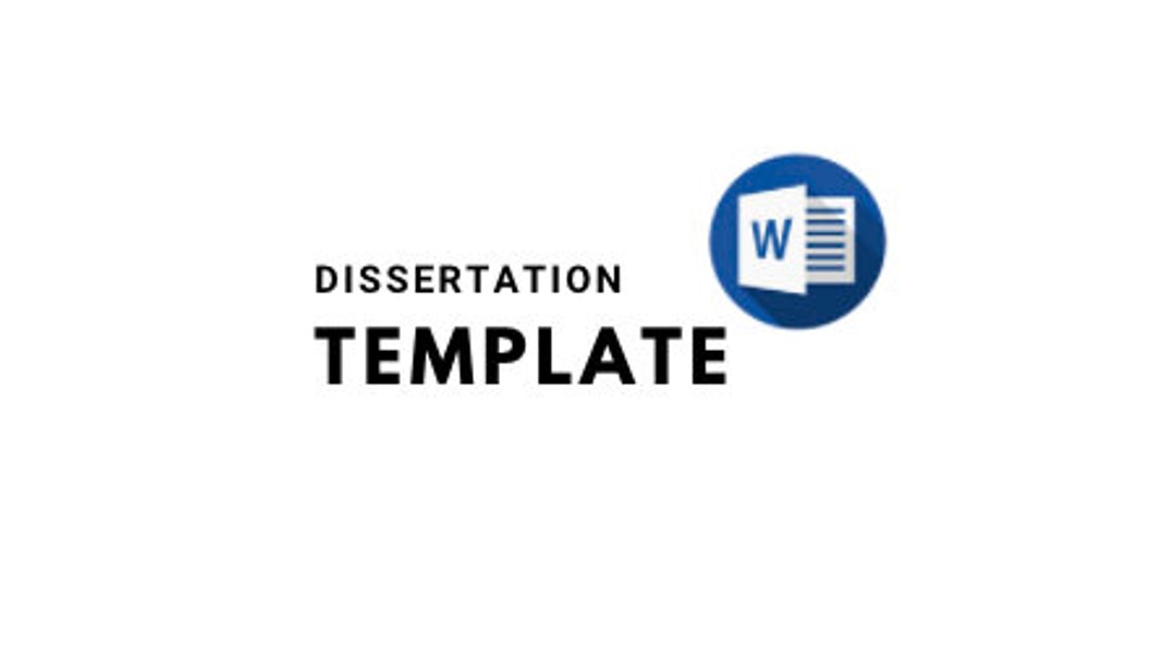 Dissertation Template (MS Word) - Etsy