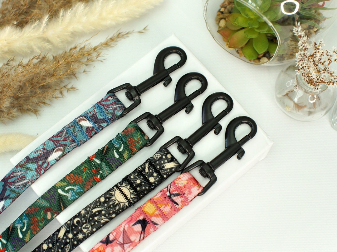 Custom Dog Leash - Cute Pattern, Animal Print Puppy Leash, Black ...