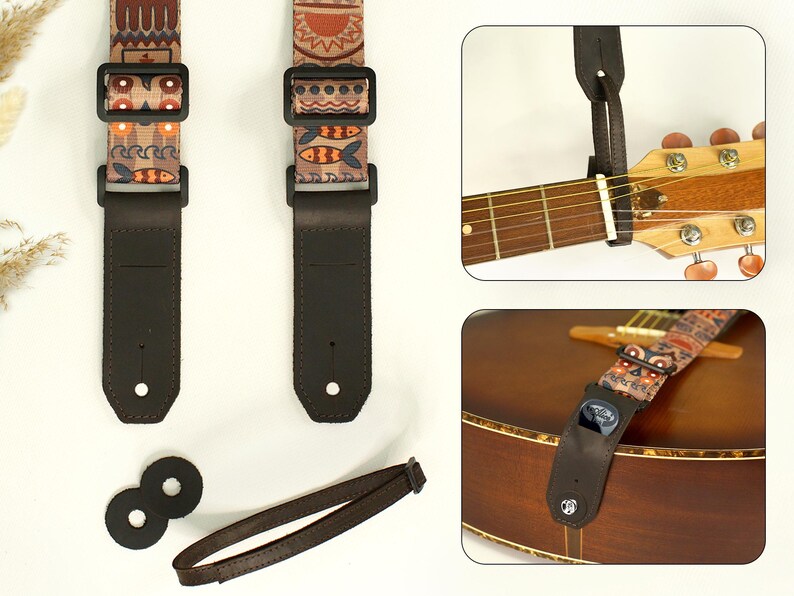Personalized Wide Guitar Strap, Custom Guitar Straps - 6 Unique ...