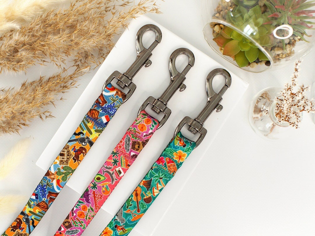 Custom Dog Leash - 3 Design Texas Hawaii California, Cute Dog Leashes ...
