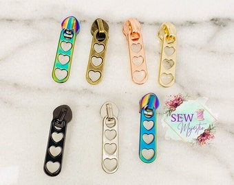 Love Zipper Pull - Etsy