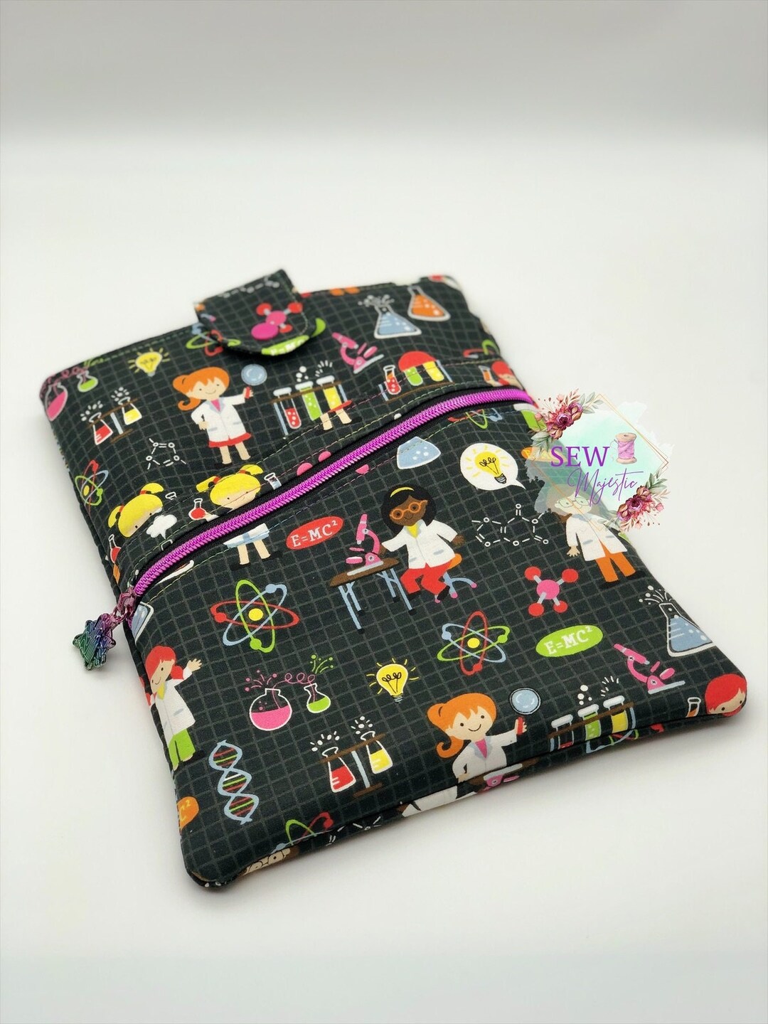 Science Book Sleeve, Book Sleeve With Pocket, E-reader Protector With ...