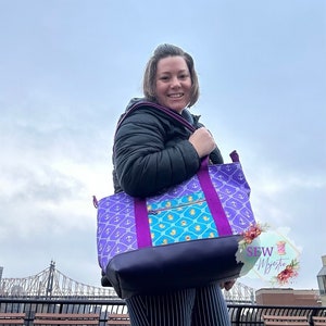 The Eileen Pool Tote Pattern, PDF Printable Pattern, Sewing Pattern ...