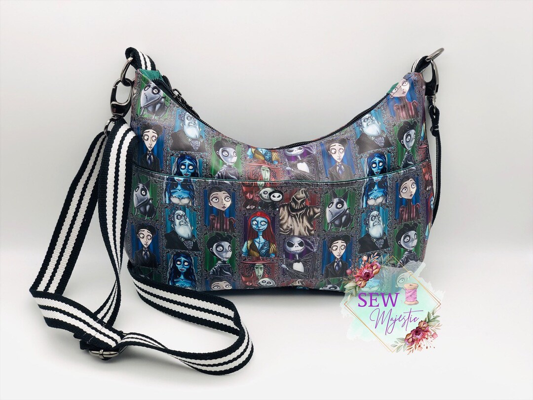 Spooky Crossbody Purse, Halloween Bag, Skeleton Bag, Comic Con Bag, Sew ...