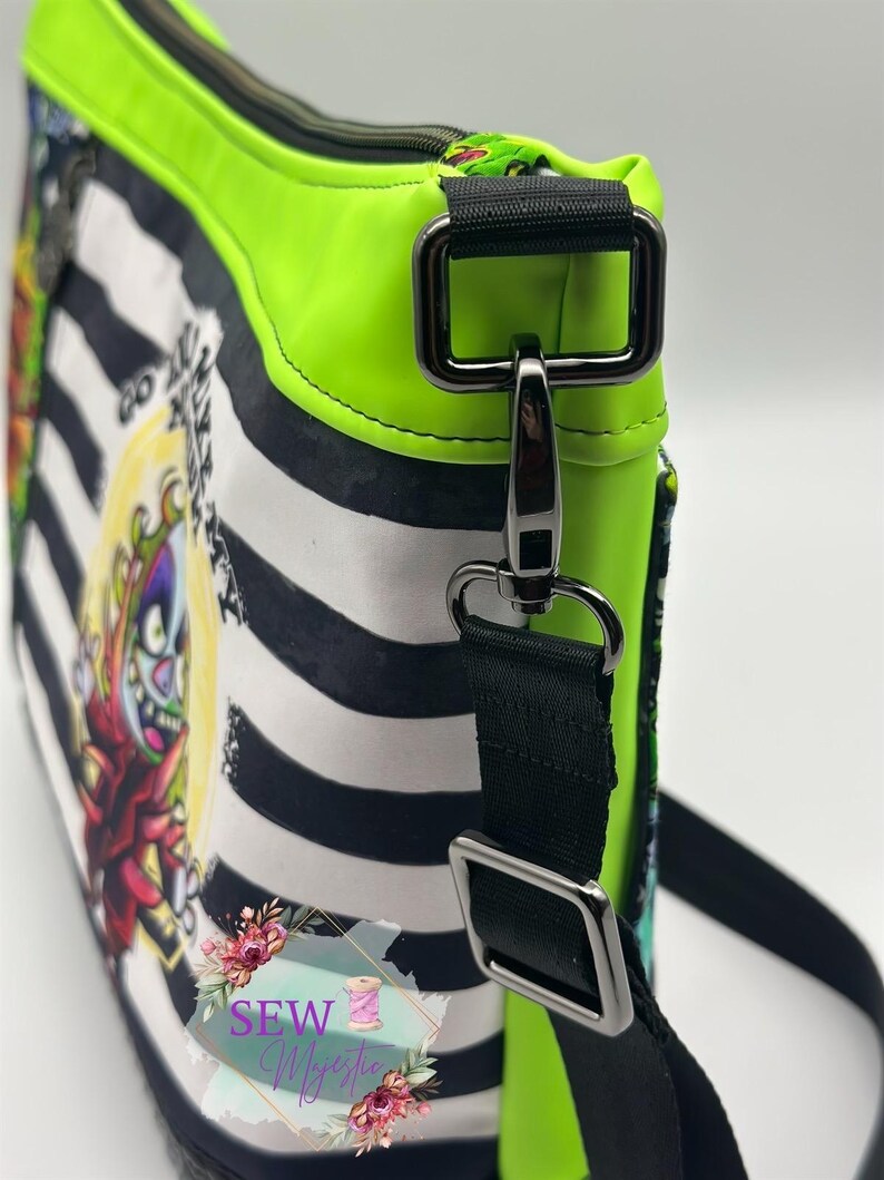 Horror Themed Crossbody Bag, Glow in the Dark, Spooky Custom Purse ...