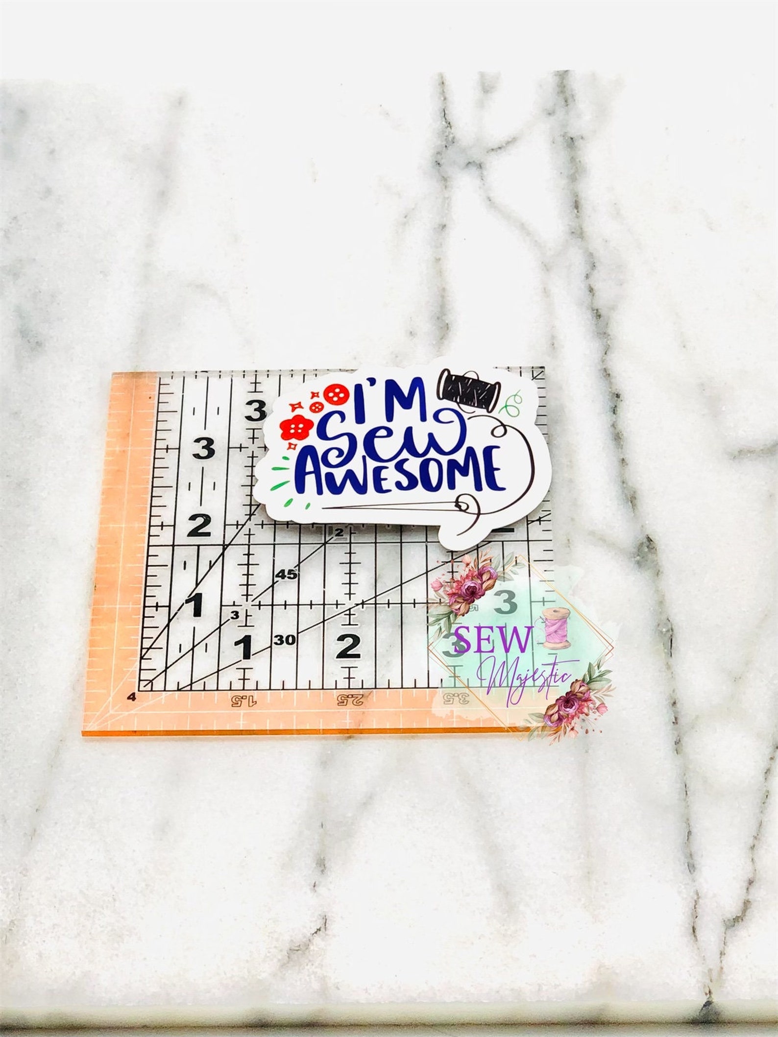 I'm Sew Awesome Sticker, Sewing Machine Sticker, Sewing, Vinyl Sticker ...