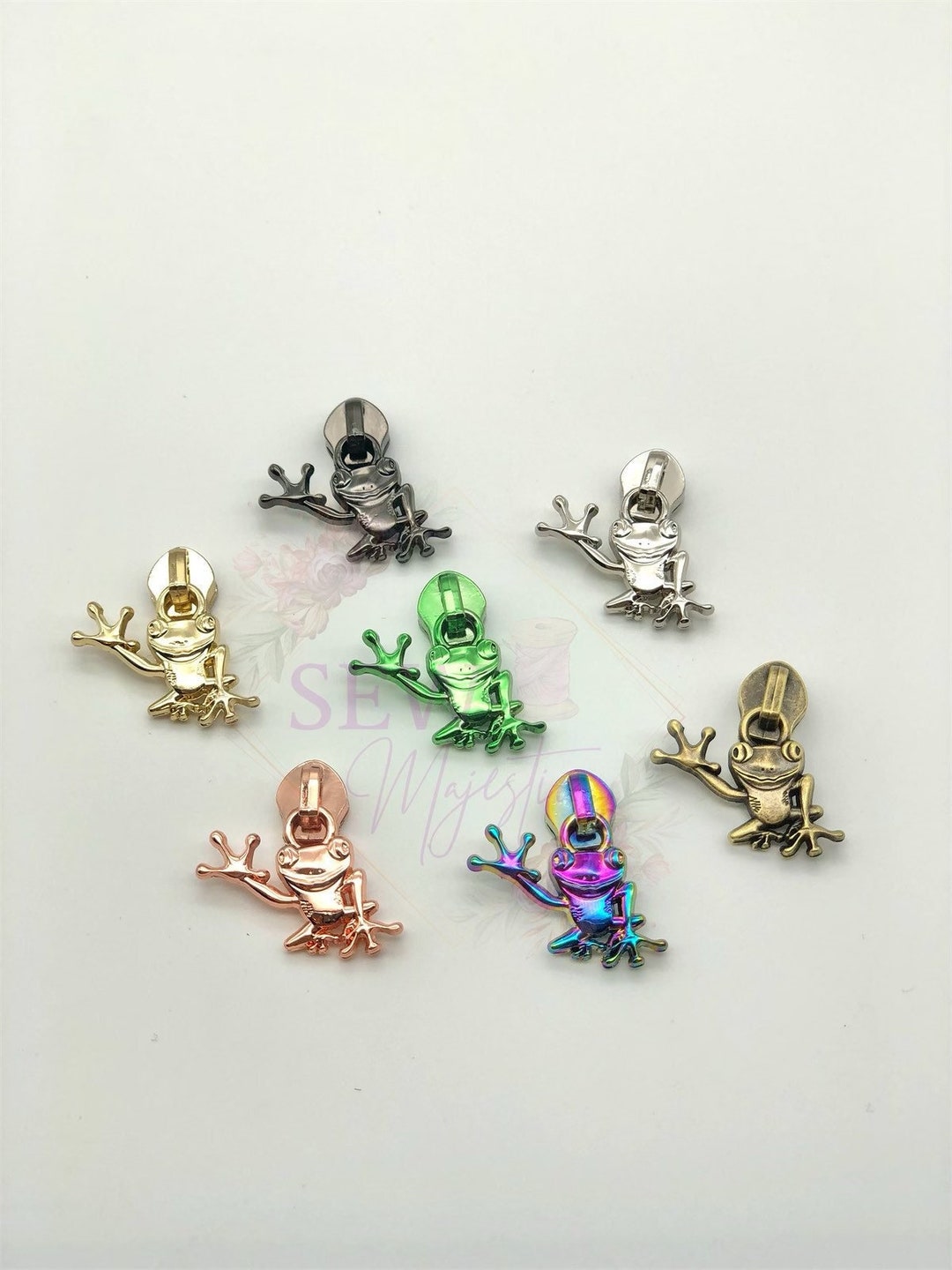 Frog Zipper Pull, Size #5 Zipper Pull, Nylon Zipper Tape, Zipper Pulls ...