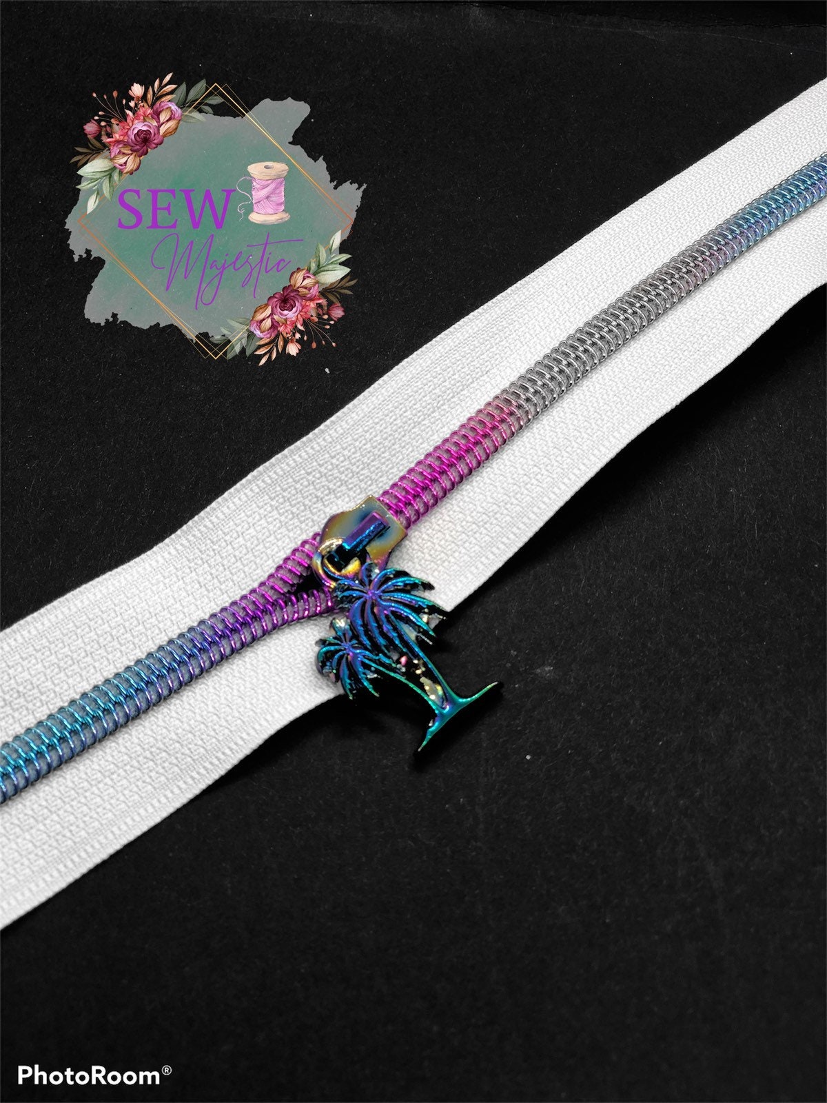 Exclusive Size 5 Palm Tree Zipper Pull for Nylon Zipper Tape | Etsy