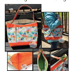 Addy Shoulder Bag Sewing Pattern by Sew Majestic, Downloadable PDF Pattern, Printable Bag ...