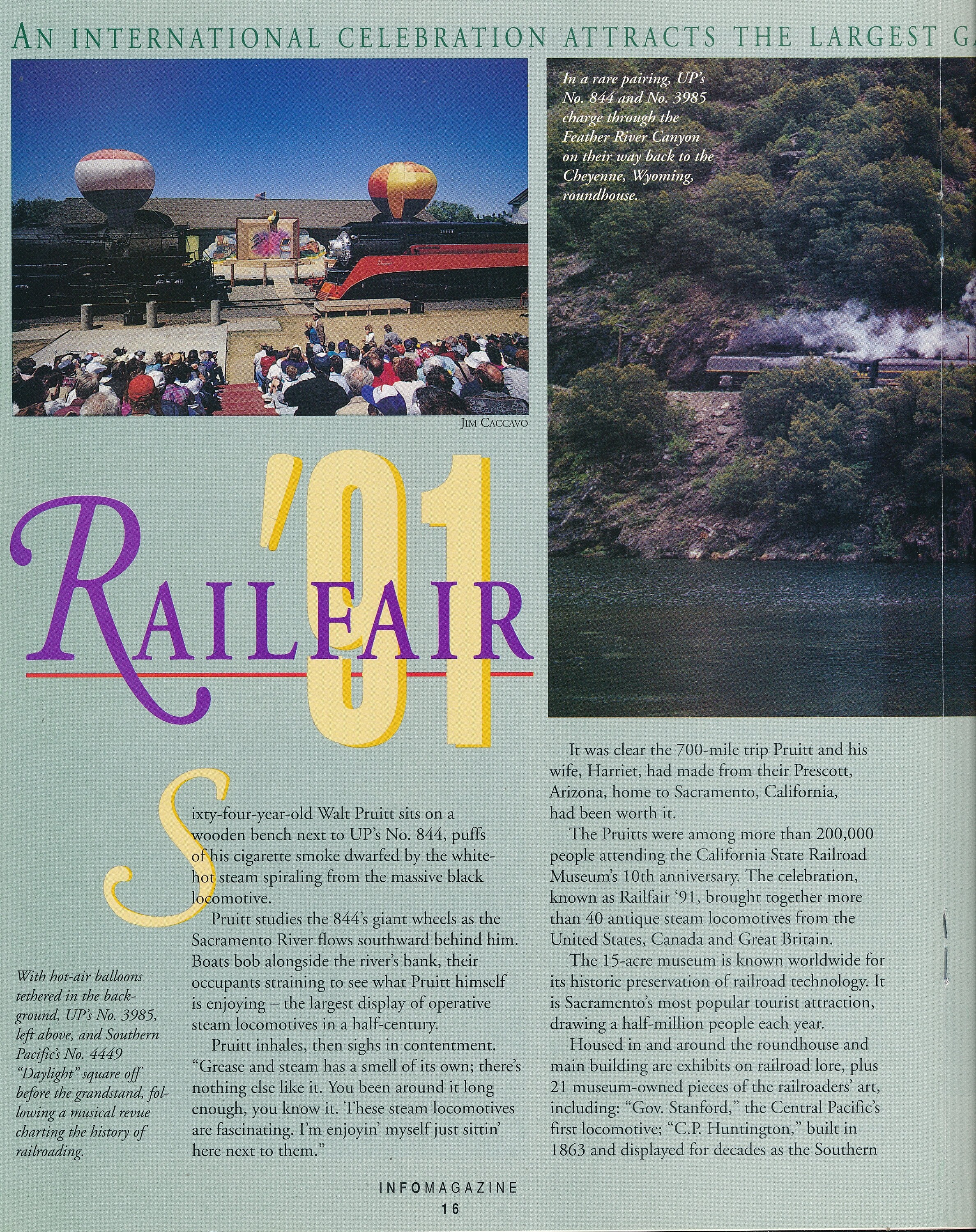 Union Pacific Employee Magazine Issue 3 1991 With Coverage on Railfair ...