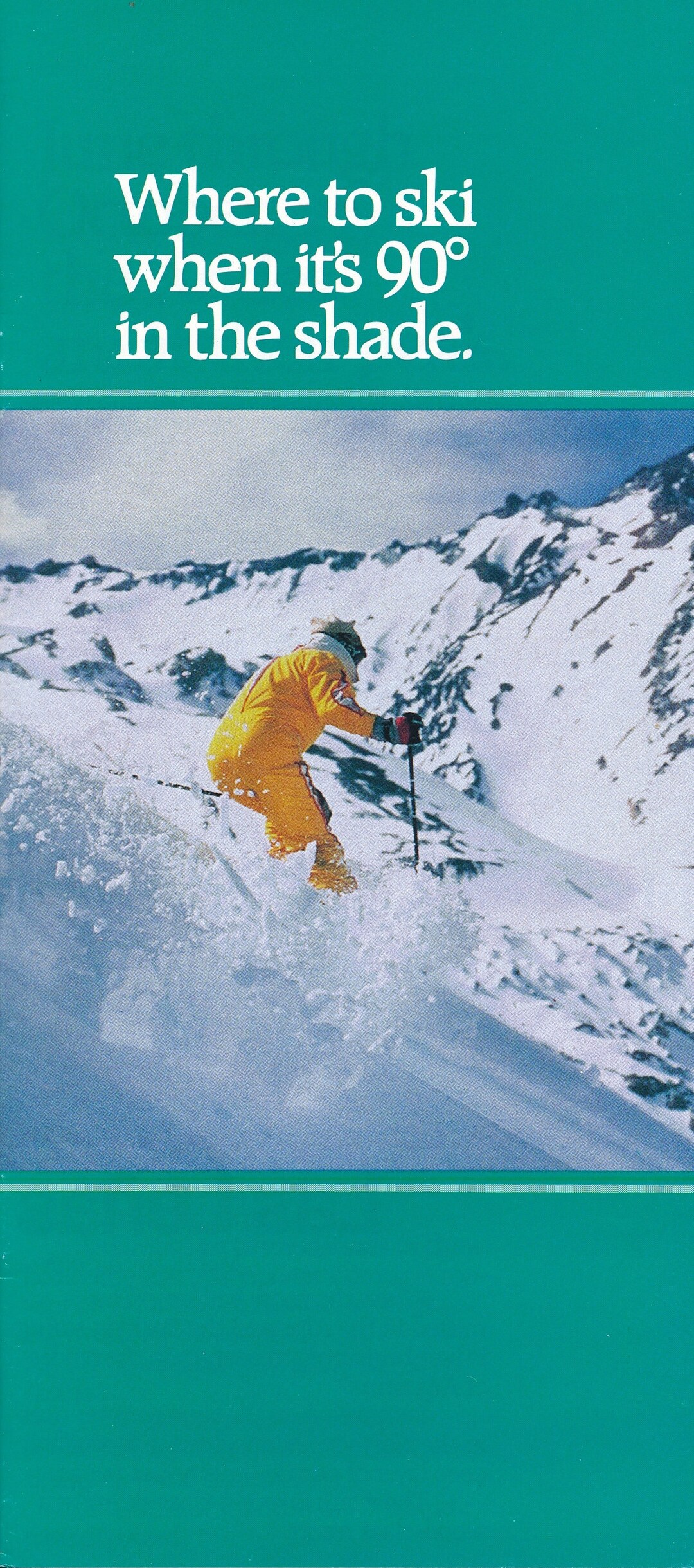 Vintage Ski Brochure From Argentina. Las Lenas Ski Resort Mendoza ...