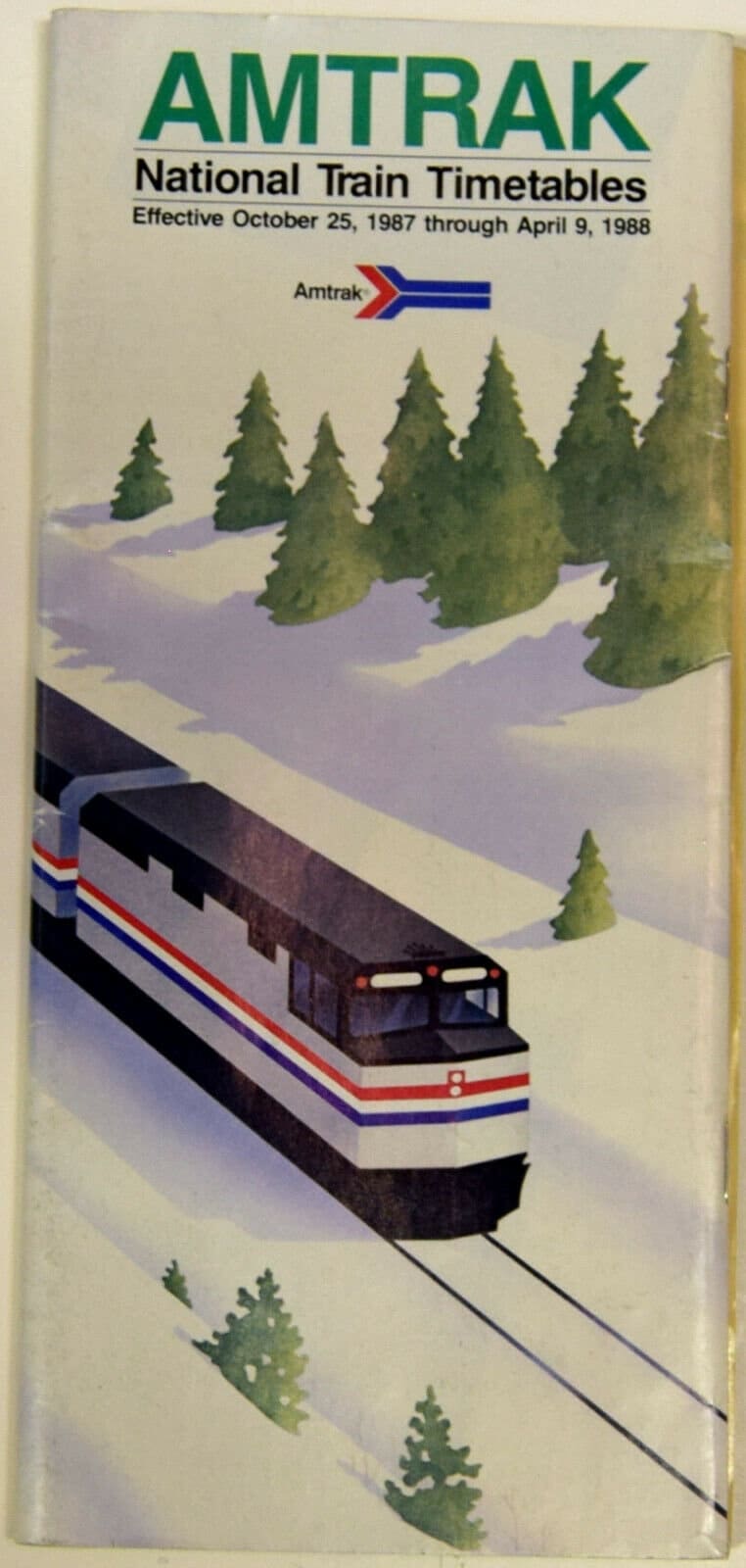 Amtrak System Passenger Train Timetables Lot of 6 From the 1980's: 1980 ...