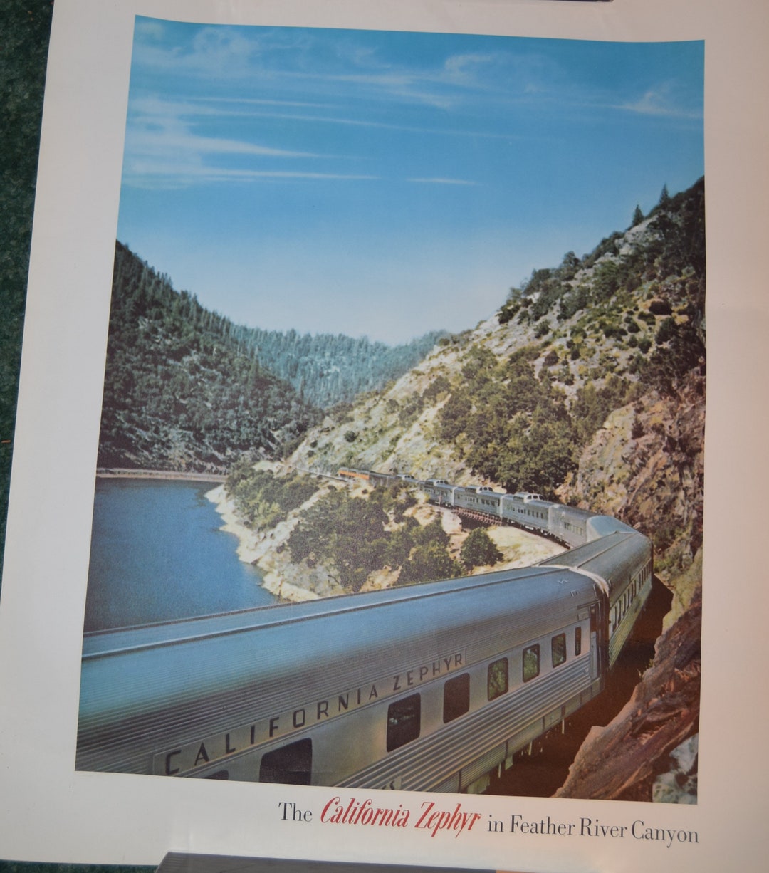 California Zephyr Original Poster in the Feather River Canyon 18 X 22 ...