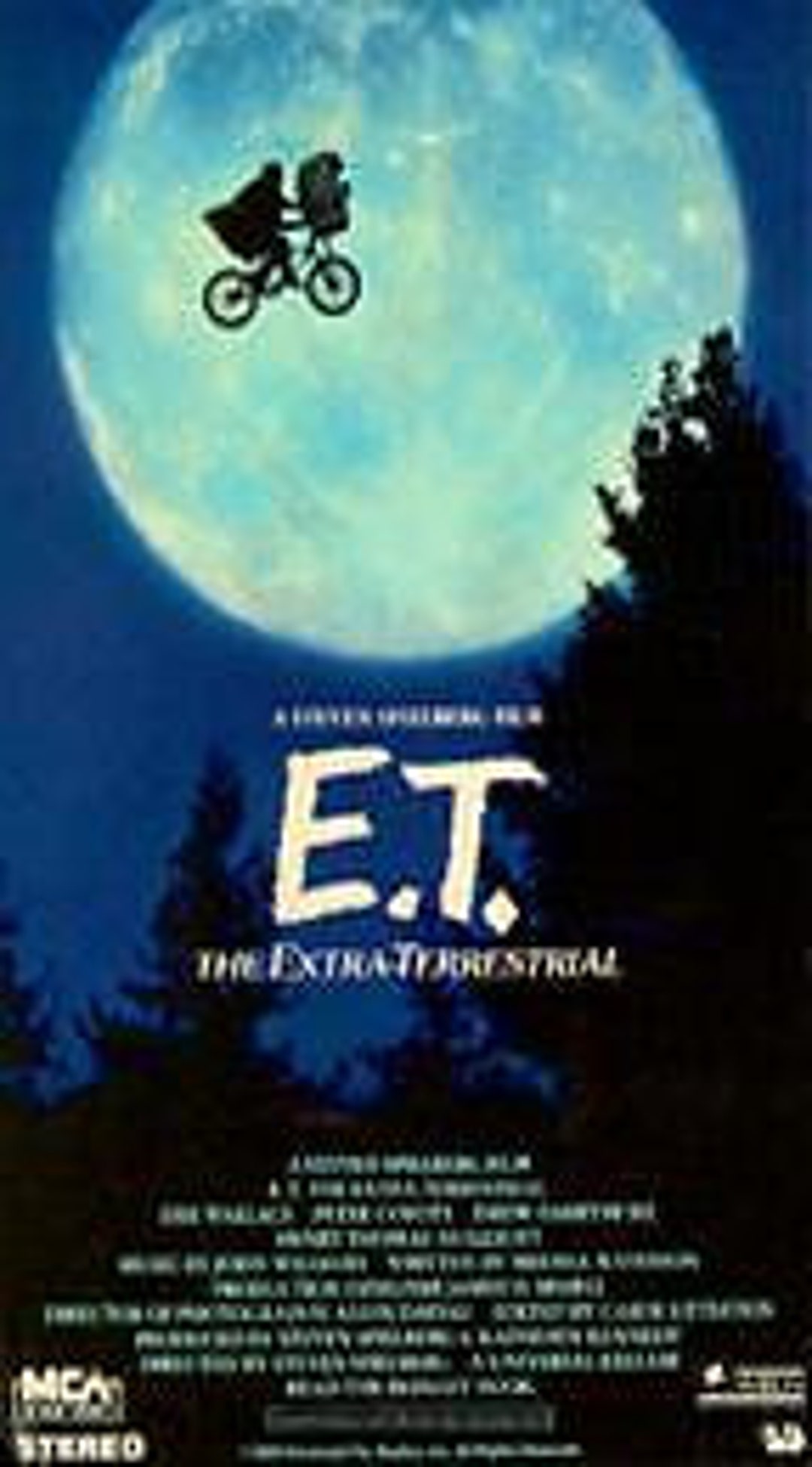 VHS E.T. the Extra - Terrestrial 1982 - Etsy