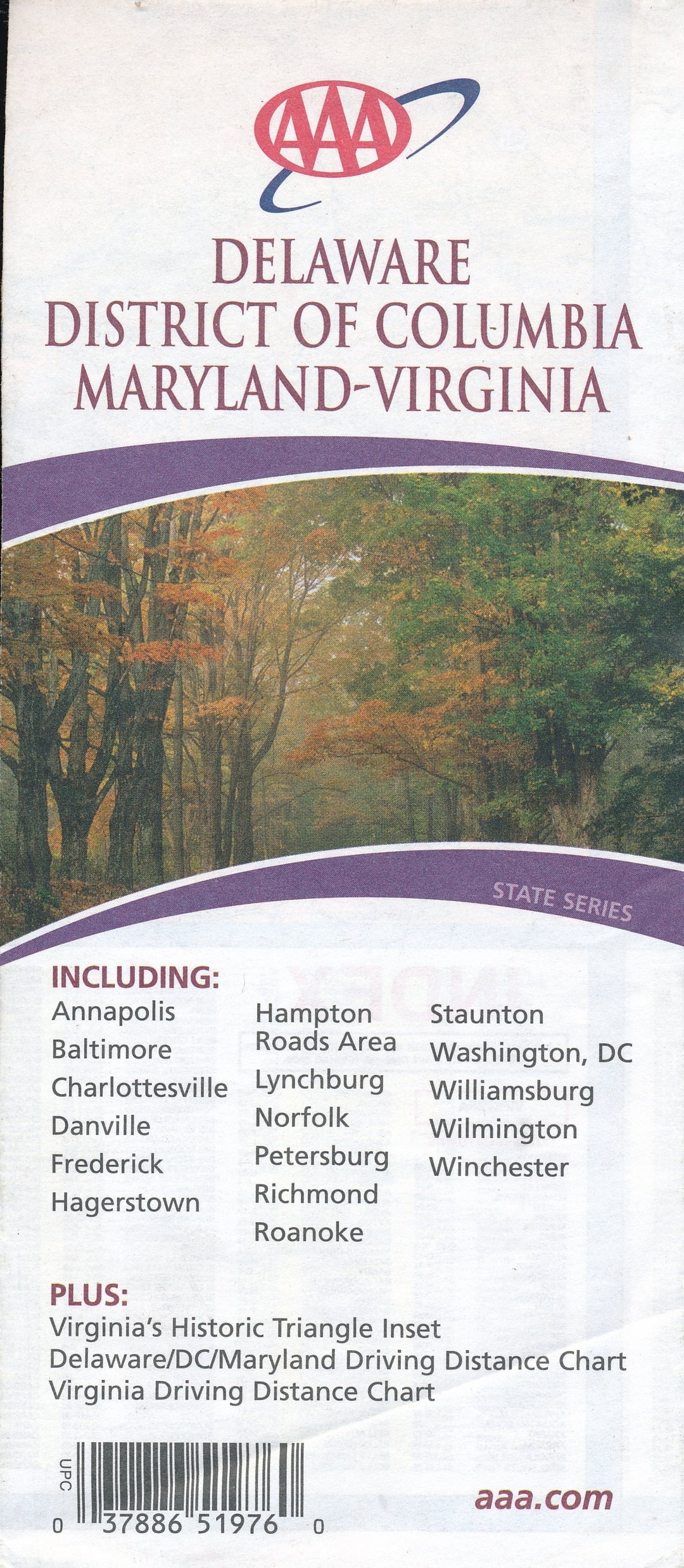 2006 AAA Delaware District of Columbia Maryland Virginia Travel Road ...
