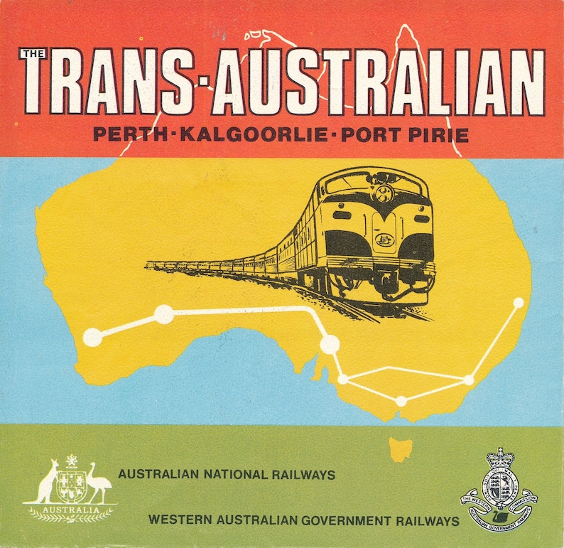 Australian National Railways Trans-australian Perth-kalgooglie-port ...
