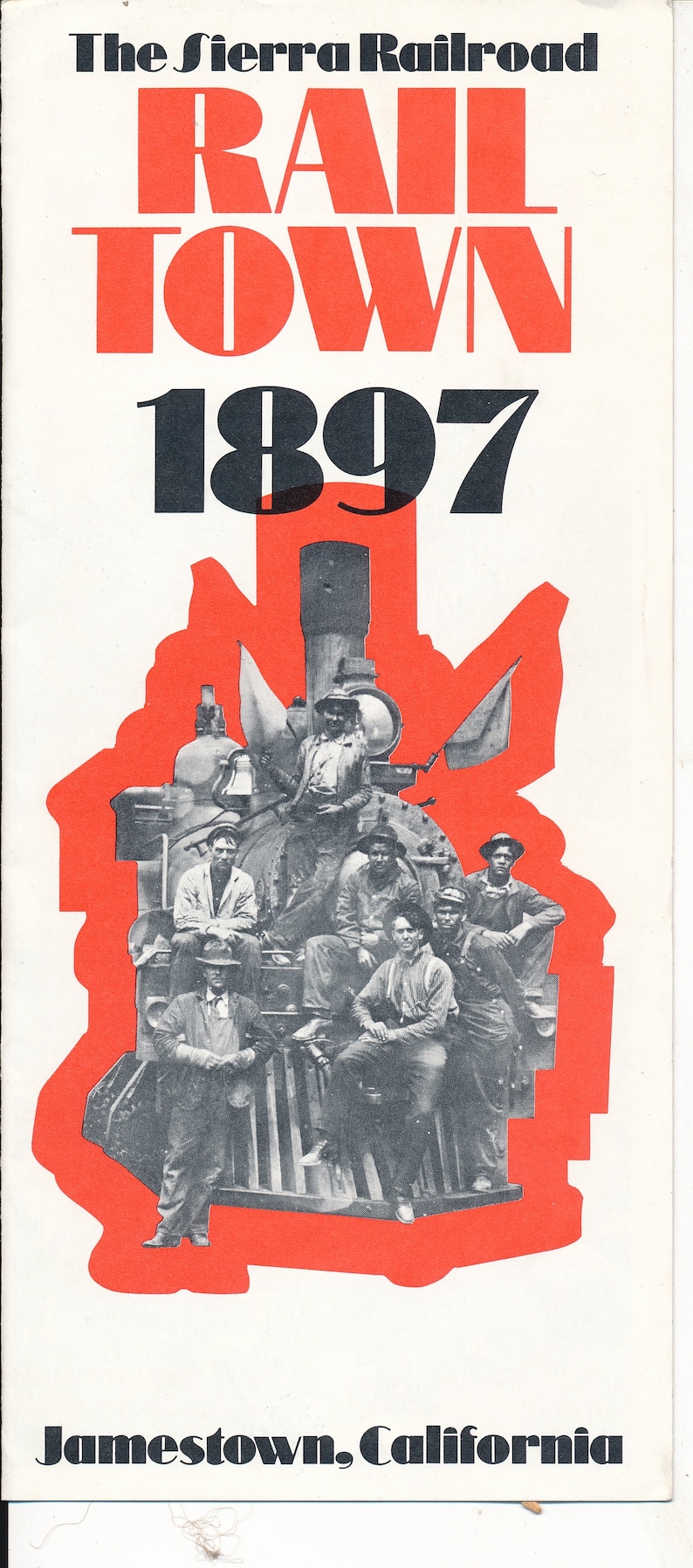 Sierra Railroad Railtown 1897 Lot of 9 Items: 7 Brochures Form 1974 to ...