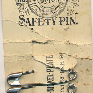 Vintage Antique Safety Pins and Straight Pins Lot of 5 Items - Etsy