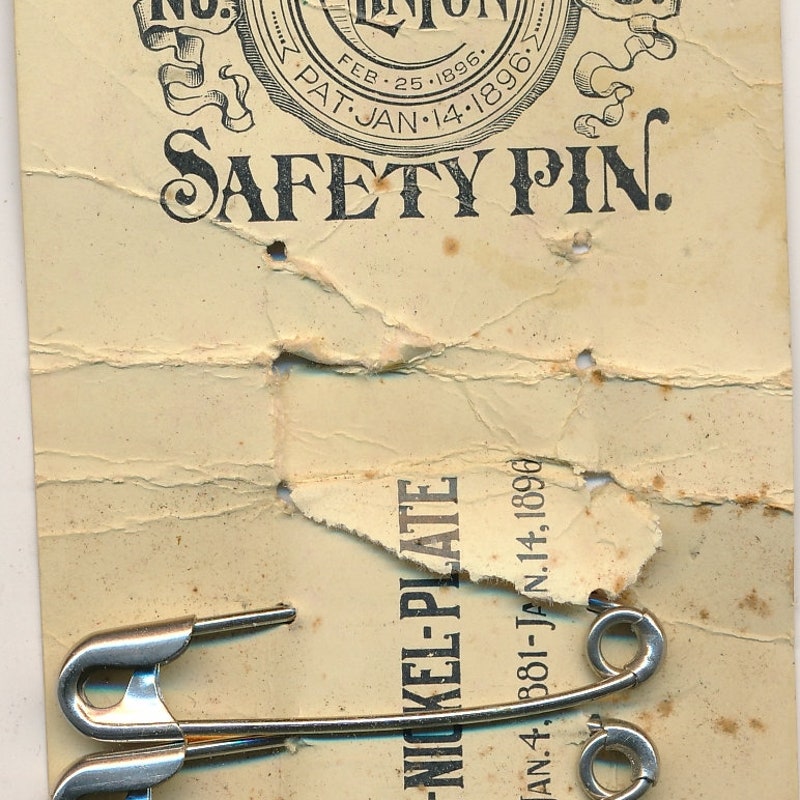 Antique Safety Pin - Etsy