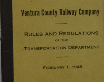Railway Rule Book - Etsy