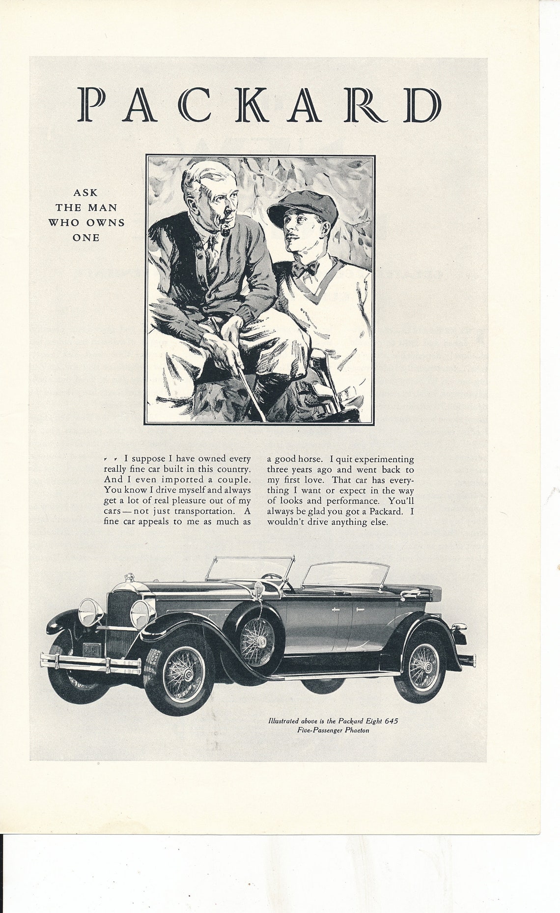 4 Vintage Packard Print Ads From the 1920's - Etsy