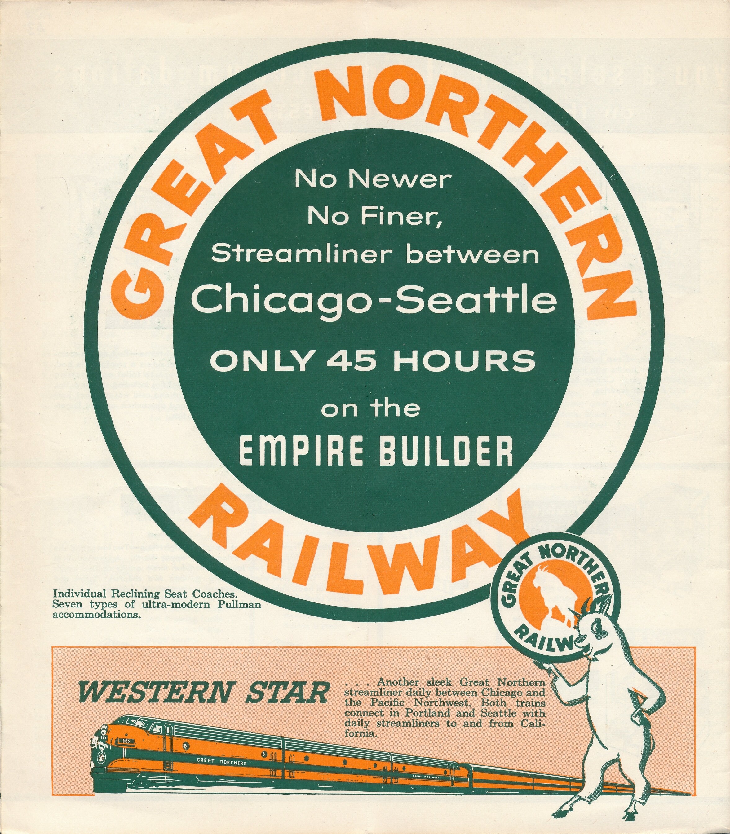 Great Northern Railway Public Timetable January 1953 - Etsy