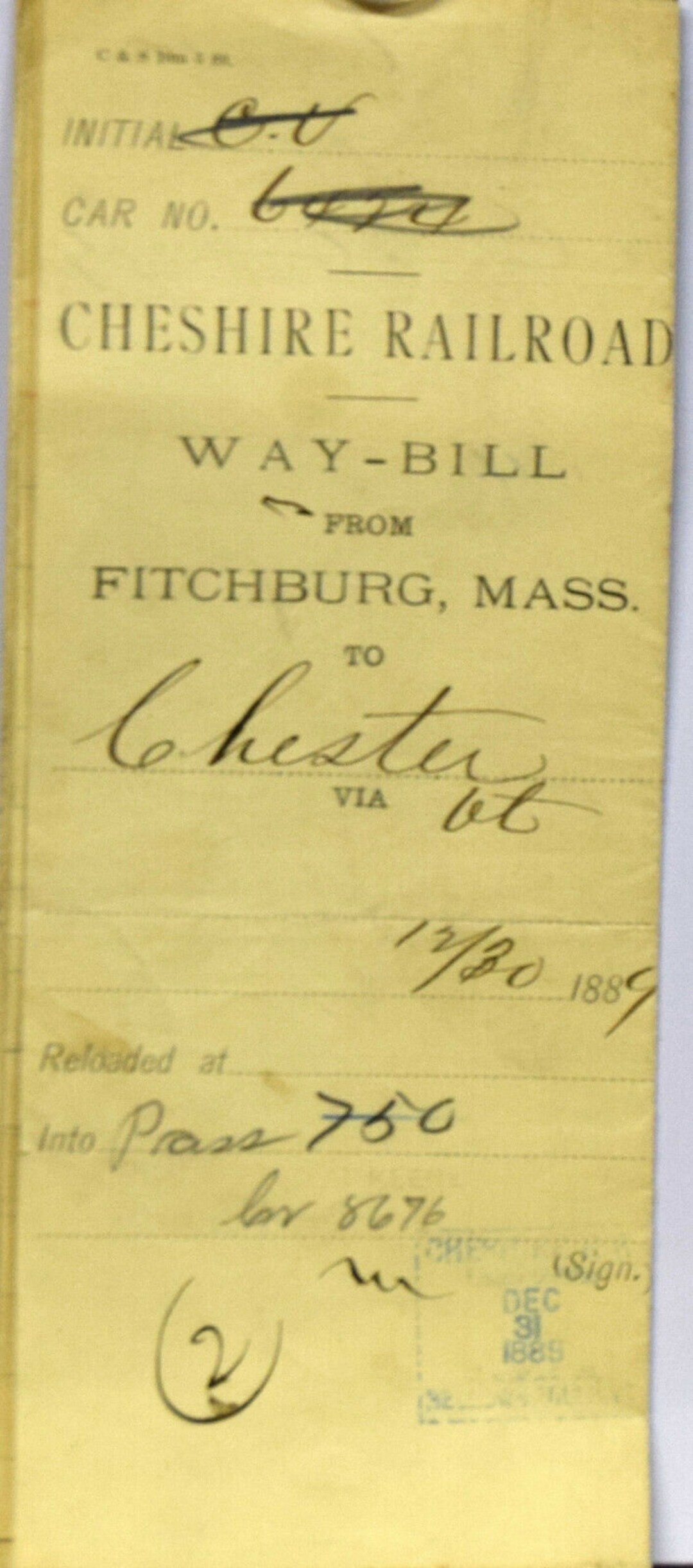 Railroad Waybills Lot of 4 1880's to 1890's - Etsy