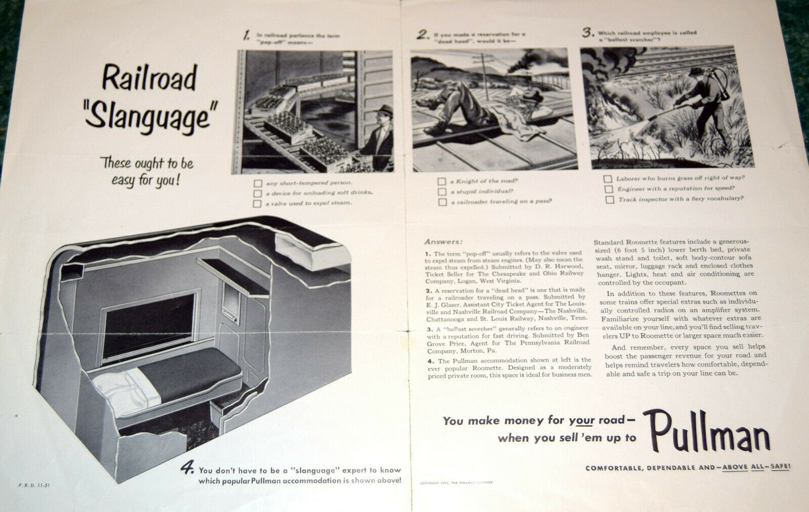 Pullman Co Agent ATSF Form & Several Pullman Agent's Tickets and ...