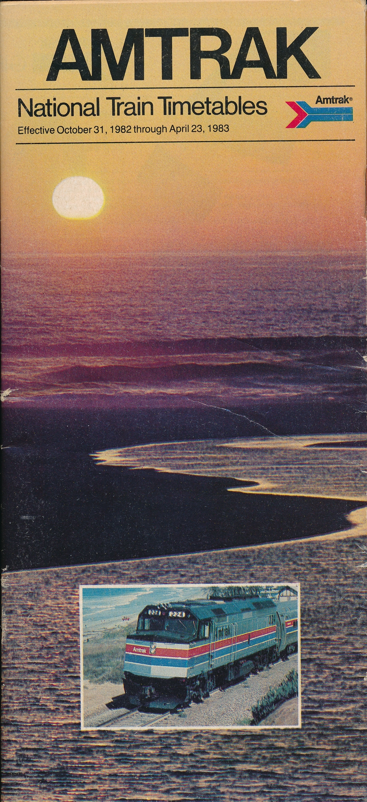 Amtrak System Passenger Train Timetables Lot of 6 From the 1980's: 1980 ...