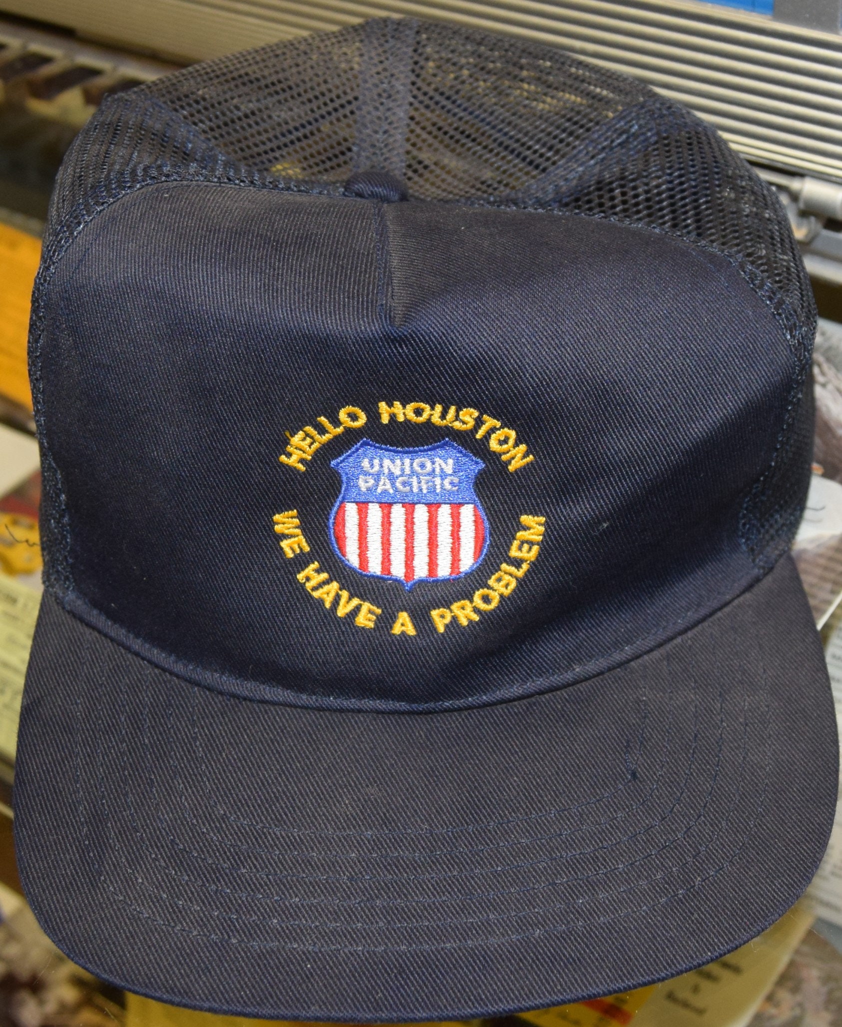 Union Pacific Hat/cap With the Wording: Hello Houston We Have a Problem ...