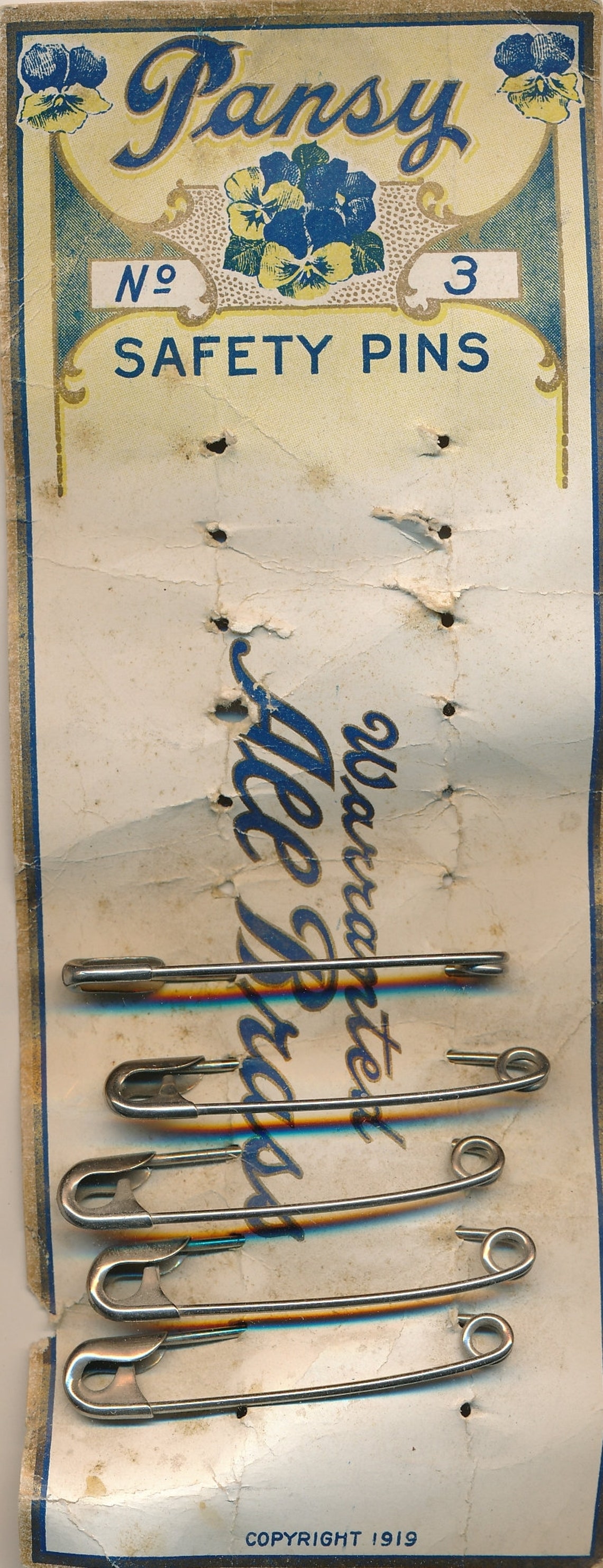 Vintage Antique Safety Pins and Straight Pins Lot of 5 Items - Etsy