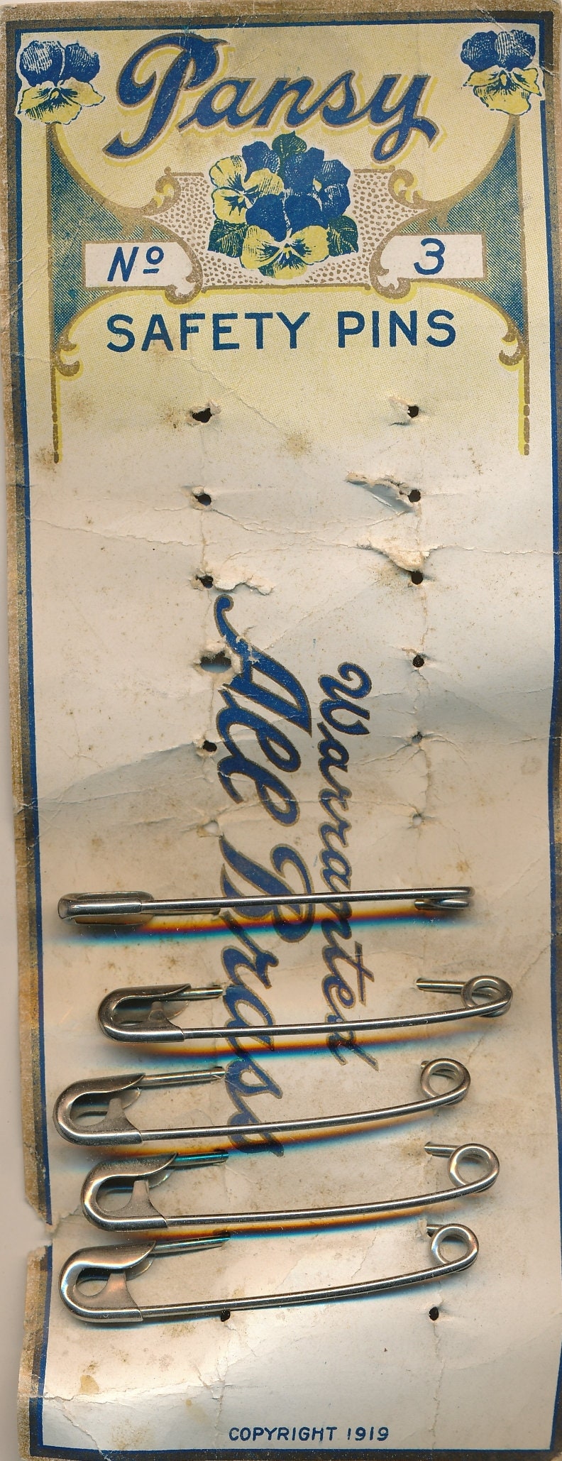 Vintage Antique Safety Pins and Straight Pins Lot of 5 Items - Etsy