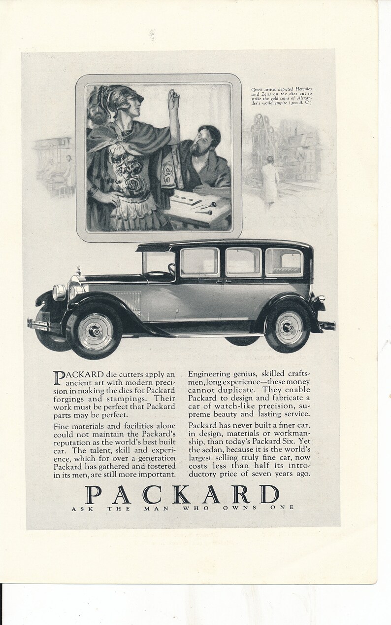 4 Vintage Packard Print Ads From the 1920's - Etsy