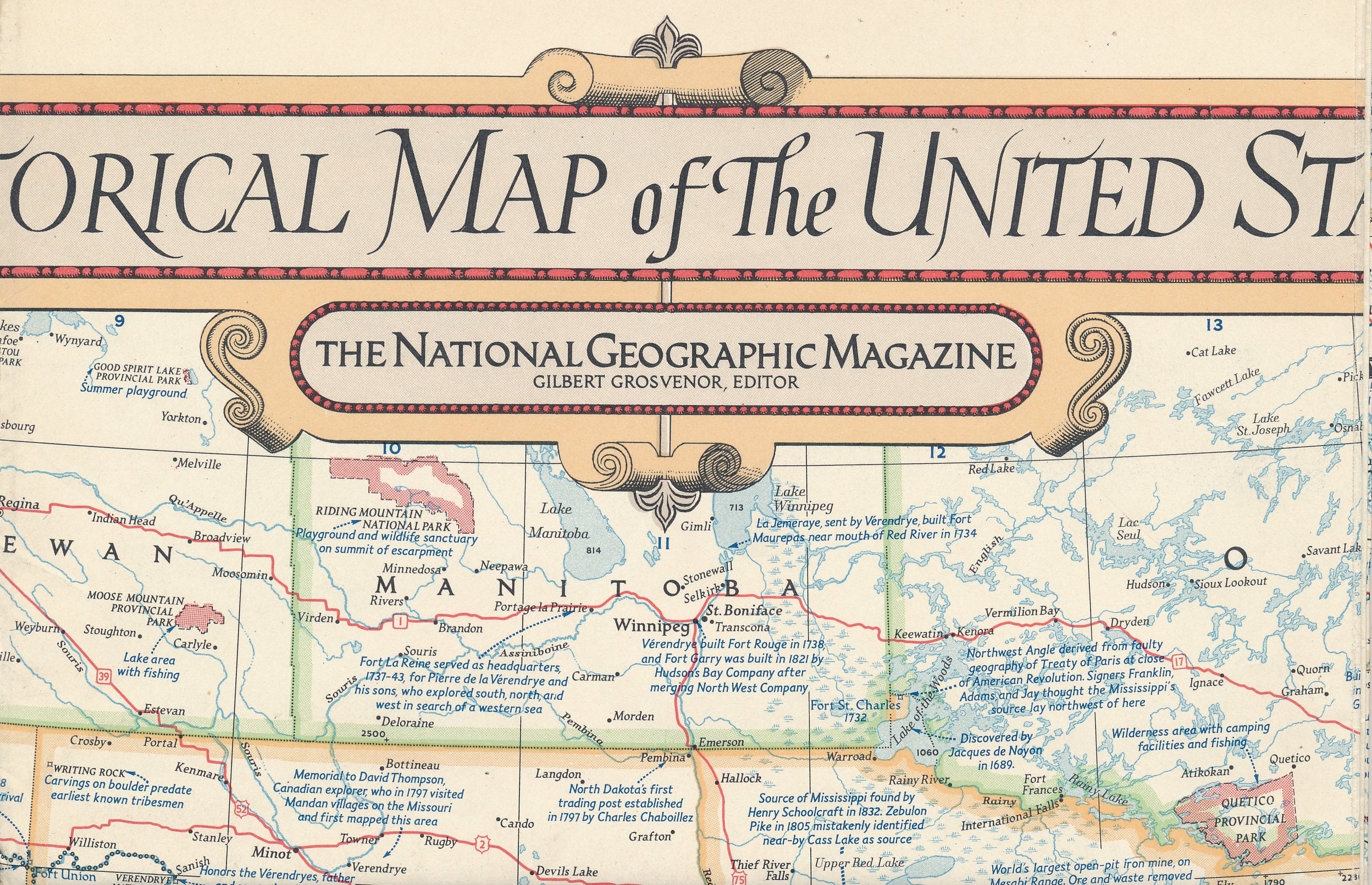 The National Geographic Magazine Maps: Historical Map of the United ...
