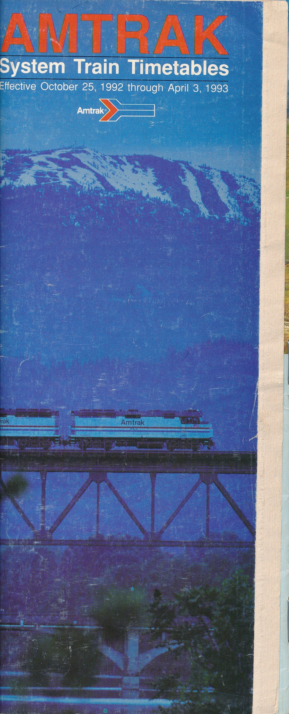 Amtrak National Timetable Lot of 4: May 19, 1974, October 29, 1978 ...
