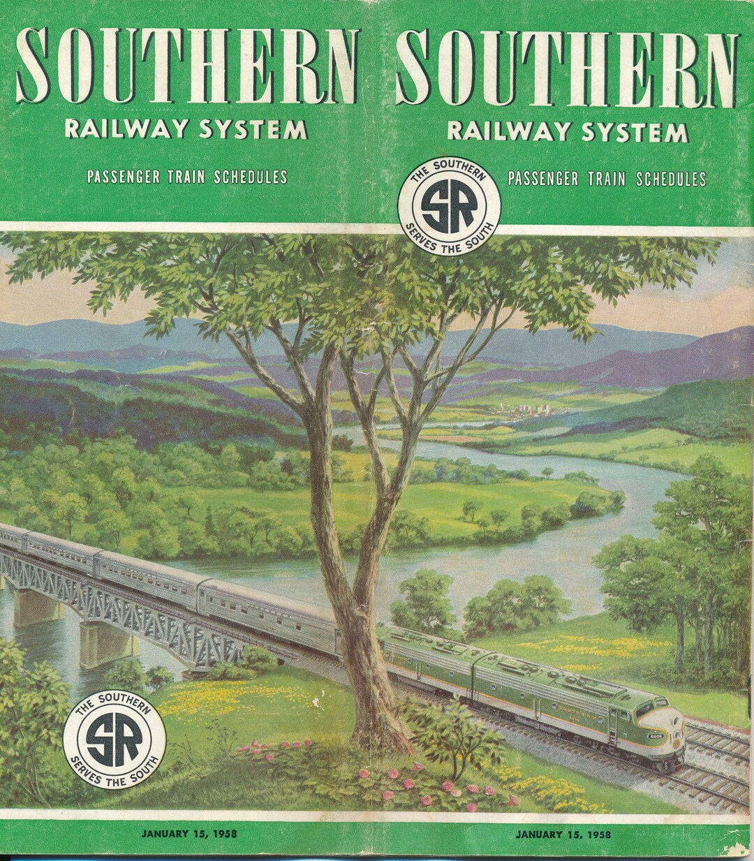 Southern Railway Public Timetable Dated January 15, 1958 - Etsy