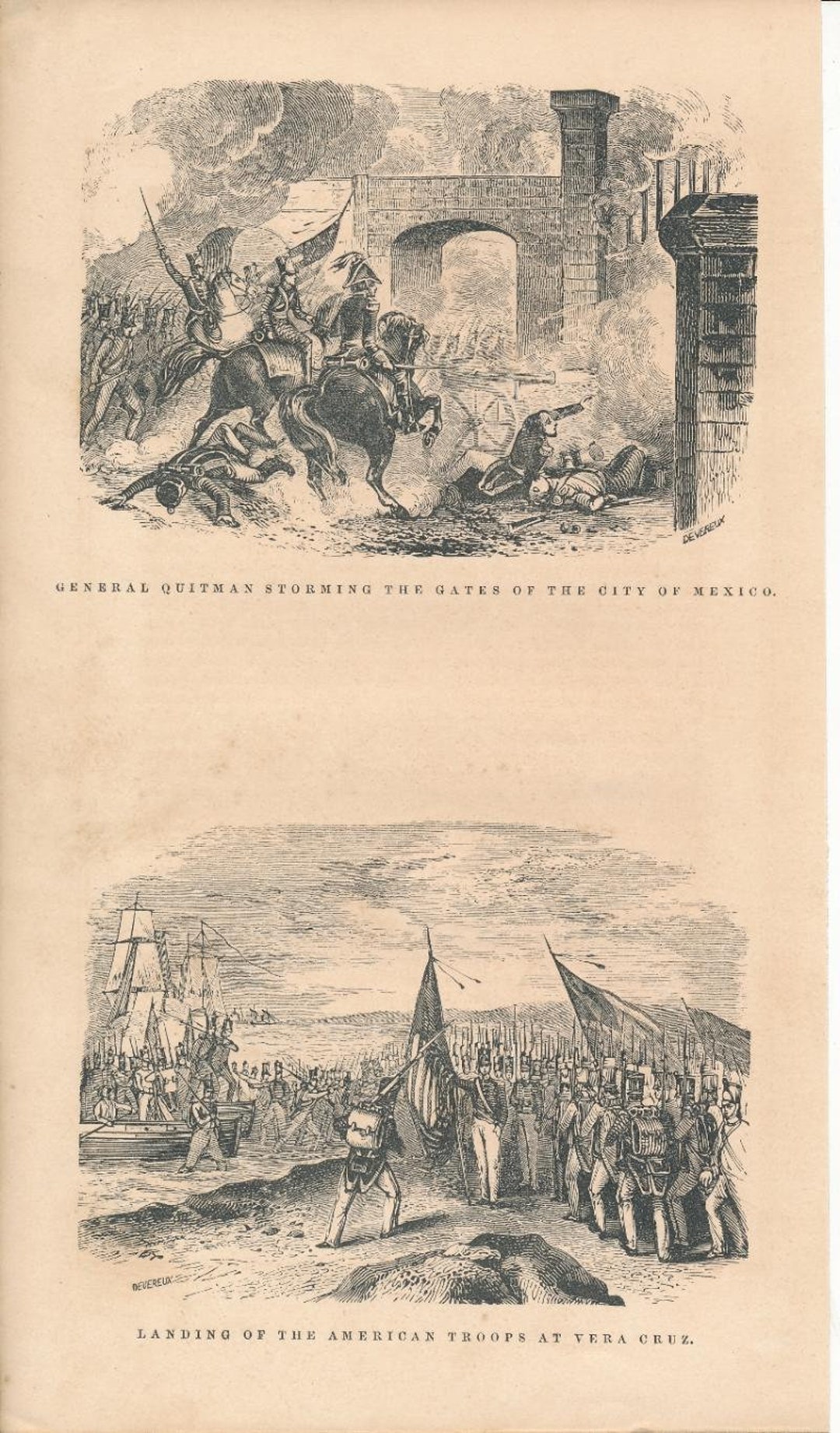 Historic Drawinga: "general Quitman Storming the Gates of the City of ...