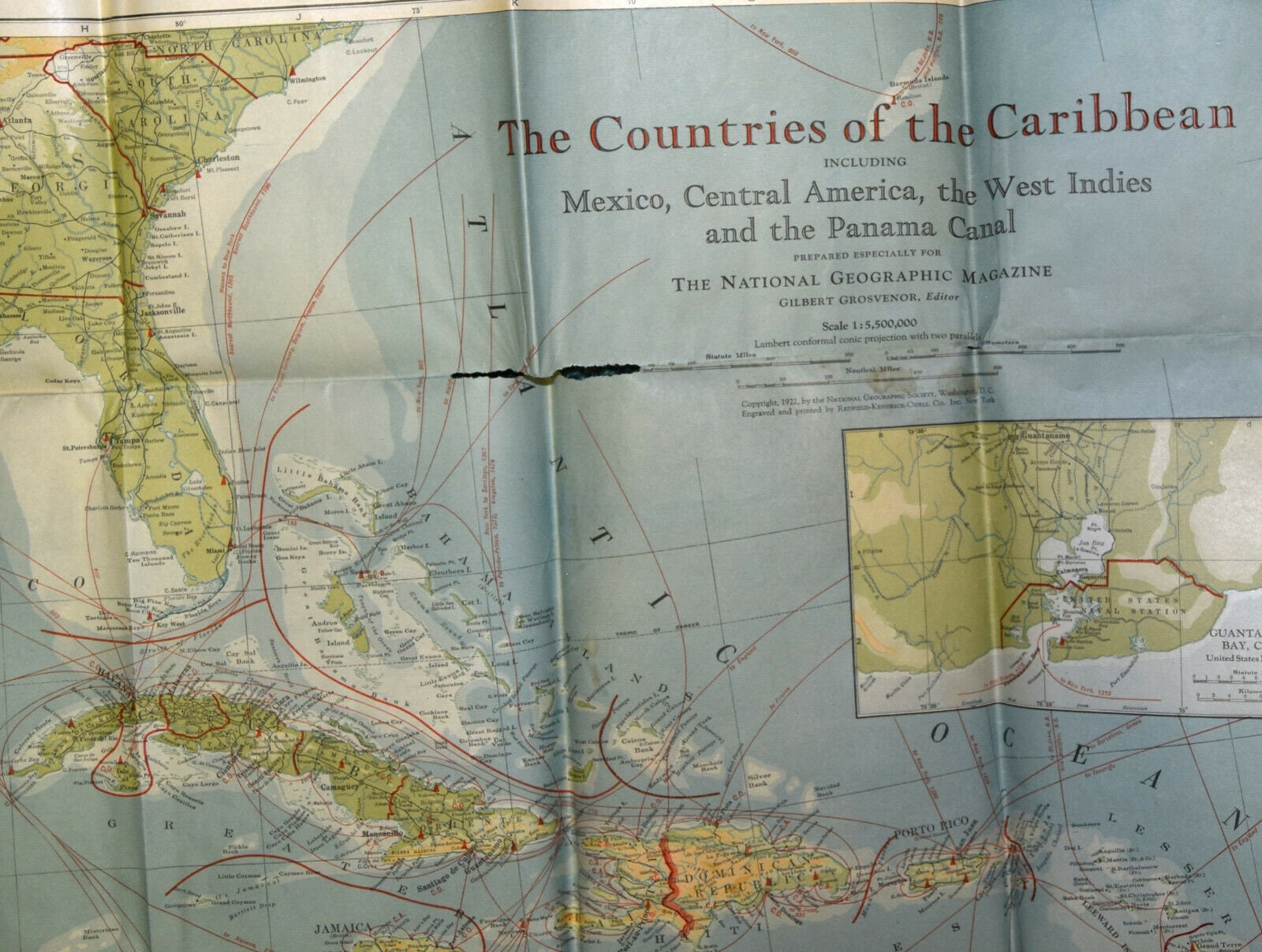 World Political Divisions 1922 National Geographic Magazine Maps Asia ...