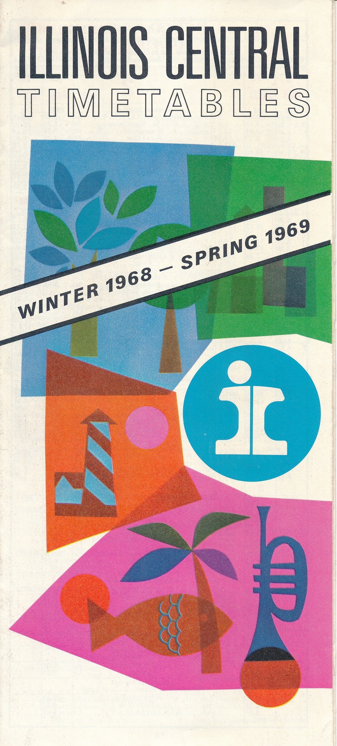 Illinois Central Railroad Public Timetable Winter 1968 - Etsy